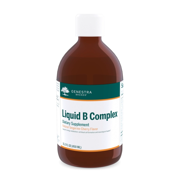 Liquid B Complex Natural Tangerine 15.2 oz - Cherry Flavor by Genestra ...