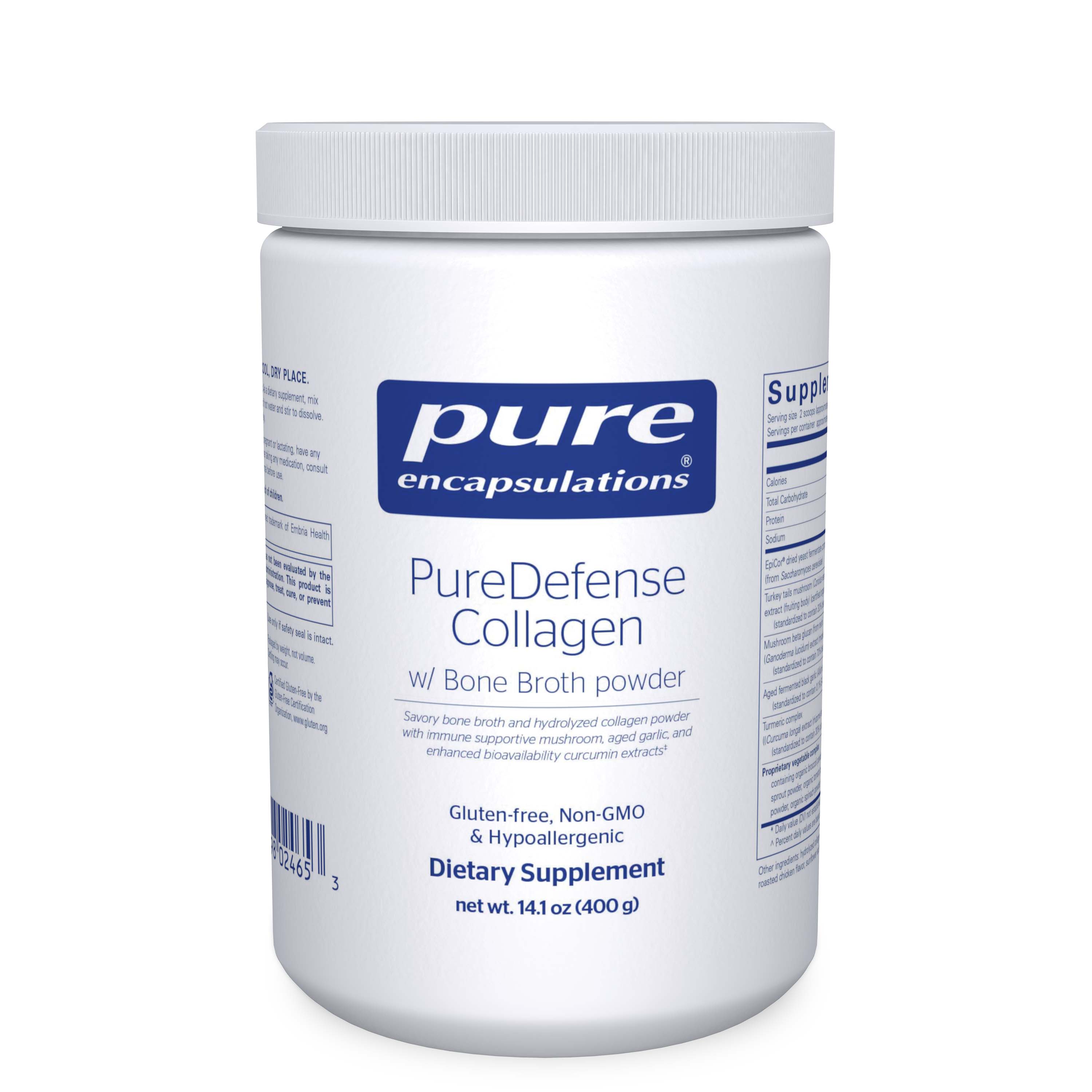 PureDefense Collagen w/ Bone Broth Powder (14 oz) by Pure ...